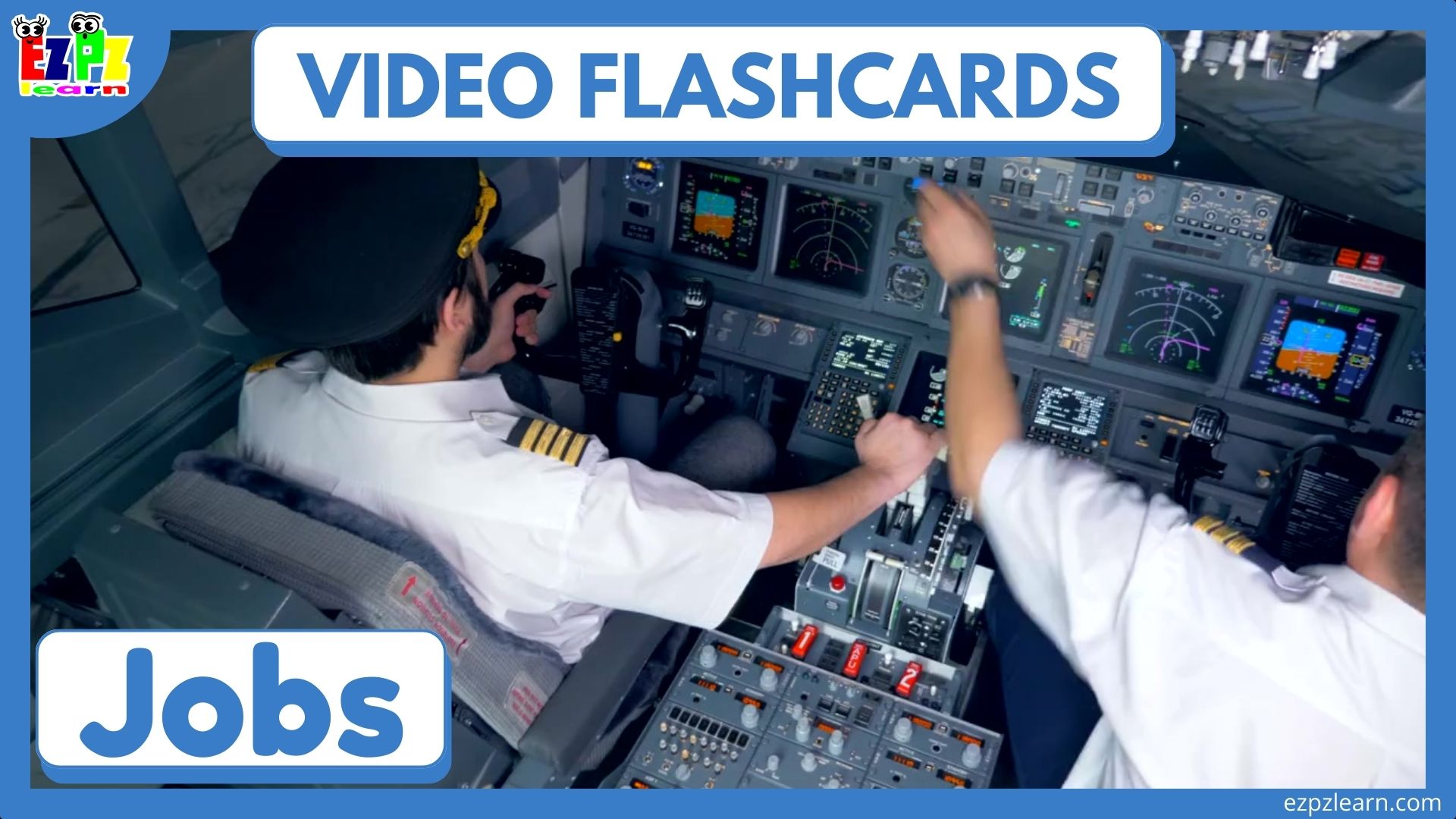 Jobs and Careers Video Flashcards for Kids and English Language Learners. - Ezpzlearn.com